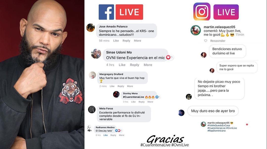 Legendario rapero Ovni pudo concluir su #CuarentenaLive