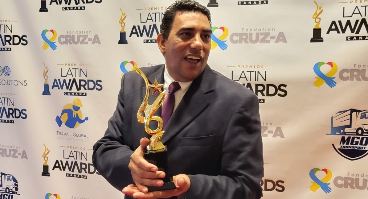 Jorge de Jesús Núñez García gana premio "Latin Awards Canadá"